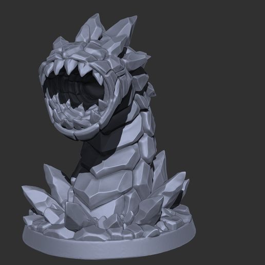 ️ Crystal Ice Wyrm - 100 mm Stylized Monster Miniature・ STL File for 3D ...