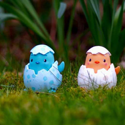 🐔 PRINT-IN-PLACE CUTE LUCKY CHICKEN・ STL File for ・Cults