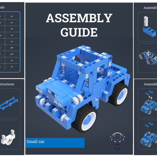 STL file Small car made of building blocks 🤏 ・3D printable design to ...
