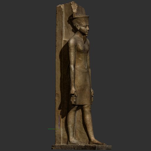 OBJ file Statue of Amun with the facial features of Tutankhamun 🇪🇬 ・3D ...