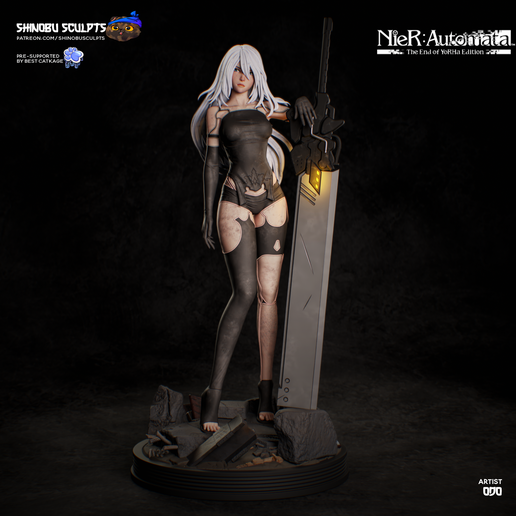 🤖 A2 | NieR Automata・ 3D File for 3D printing・Cults