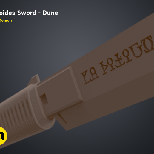 🗡️ Atreides Sword 4 - Dune・ 3D File for ・Cults
