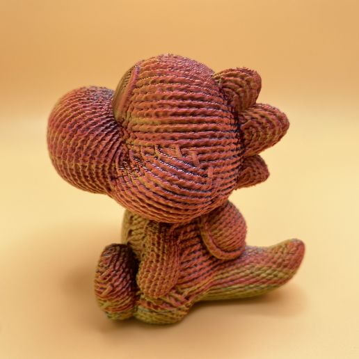 🗿 Yoshi Wool Knit Version-Sitting Pose- game mascot -Fanart・3D Print ...