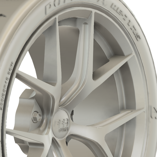 🚗 1/24 19x9.5 BBS RI-D 轮毂・文件用于 3D 三维打印・Cults