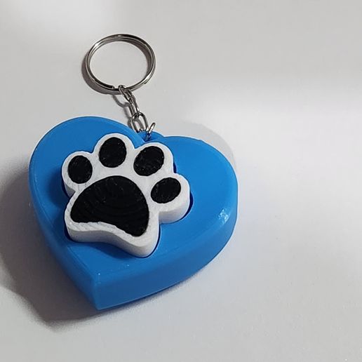 🐾 PET PAW CLICKERS (KEYCHAIN CLICKER KEYCHAIN)・ STL File for 3D ...