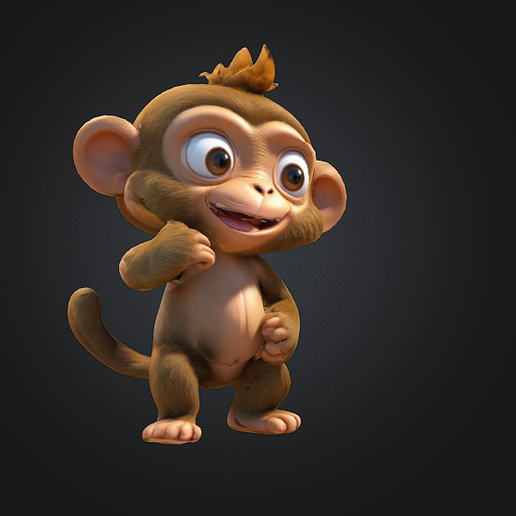 STL file GMA Monkey Stl Obj Glb for 3D Printer 🐒 ・3D printer design to ...