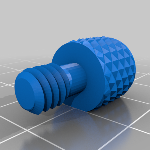 🔩 NUT JOB | knurled screw head・Free 3D File for ・Cults