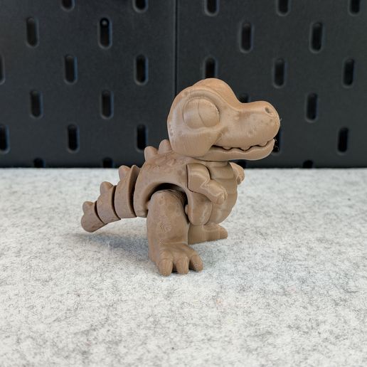 🦖 Articulated Cute T-Rex・Free 3D File for 3D printing・Cults