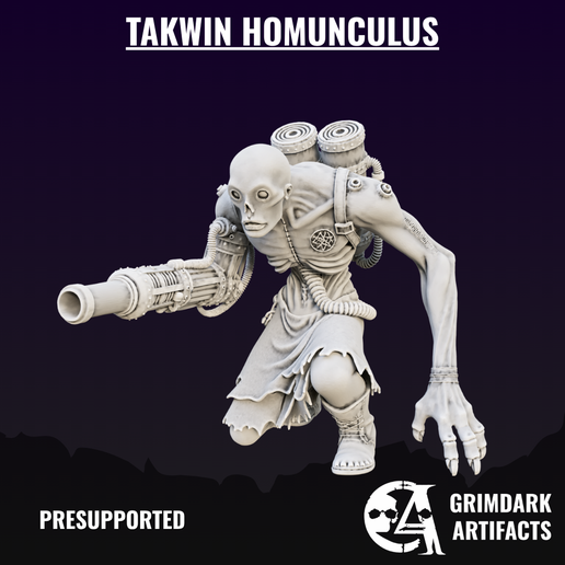 🦸 Takwin Homunculus - 3D Print Ready Presupported・ 3D File for 3D ...
