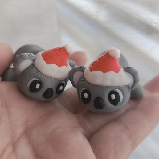 🎄 Kawaii (Cute) Christmas Koala・ STL File for 3D printing・Cults