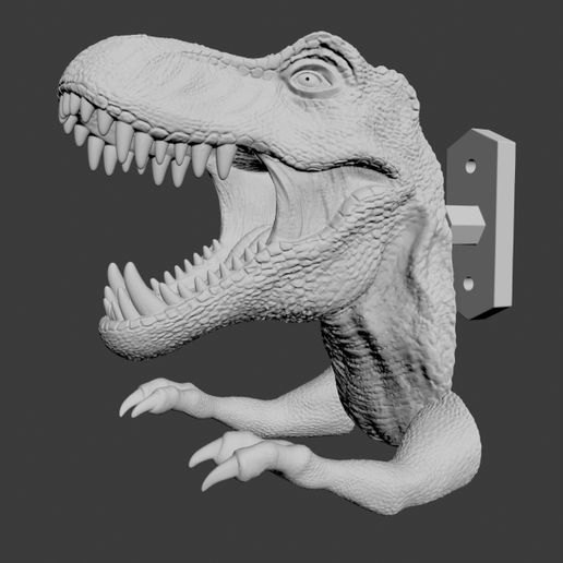 Fichier STL T-Rex Head 🦖 (OBJ)・Modèle à télécharger et à imprimer en 3D ...