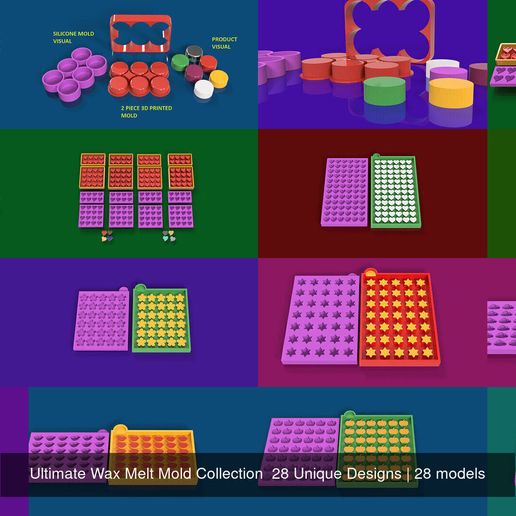 🆓 Ultimate Wax Melt & Versatile Mold Collection – Lifetime Access ...