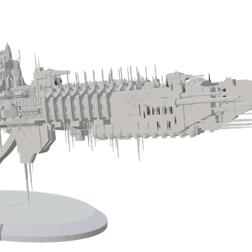 ⭐ Battlebarge・ 3D File for 3D printing・Cults