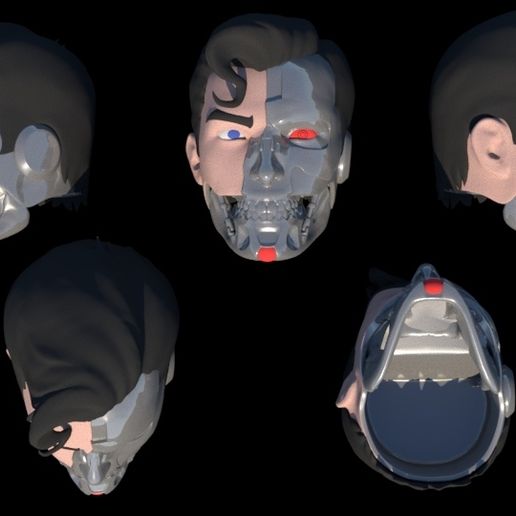🦸‍♂️ Cyborg Superman head sculpt・ STL File for ・Cults