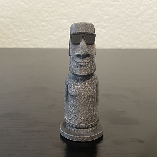 🗿 Moai with Sunglasses・ OBJ File for 3D printing・Cults