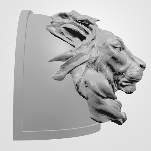 Free STL file Celestial Lion Shoulder Pad 🦁 ・3D printer model to ...