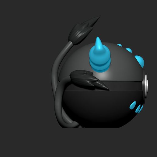 🐉 Pokemon Paldean Tauros Aqua Breed Pokeball・ STL File for ・Cults