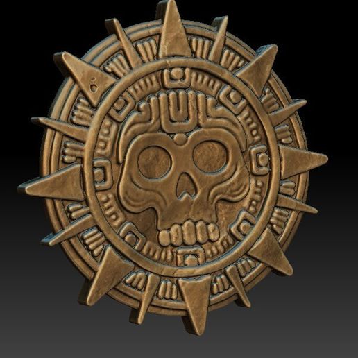 Archivo STL Aztec Gold Coin 🪙 ・Objeto imprimible en 3D para descargar・Cults