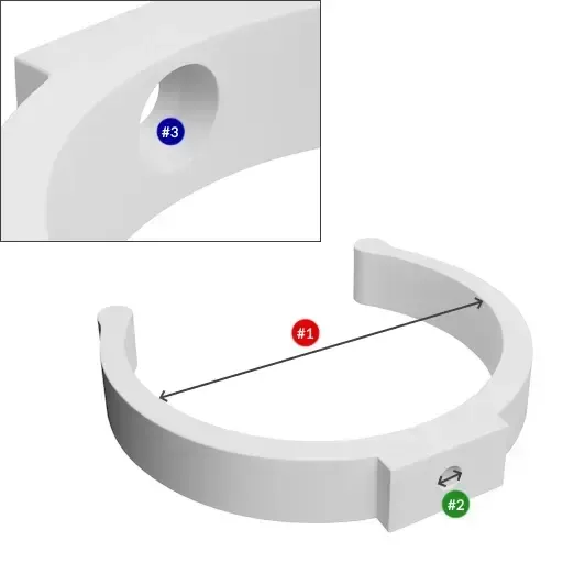 💭 Pipe Clip Holder - Customizable・Free STL File for 3D printing・Cults