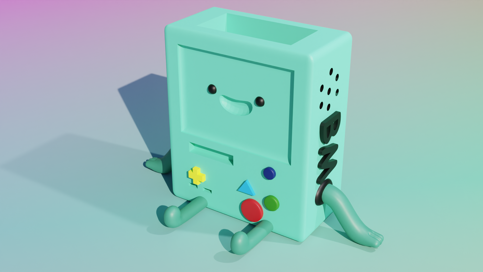 Download STL file BMO Pencil holder • 3D print object ・ Cults