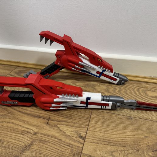 3D print MMPR power blaster blade • made with Bambu A1・Cults