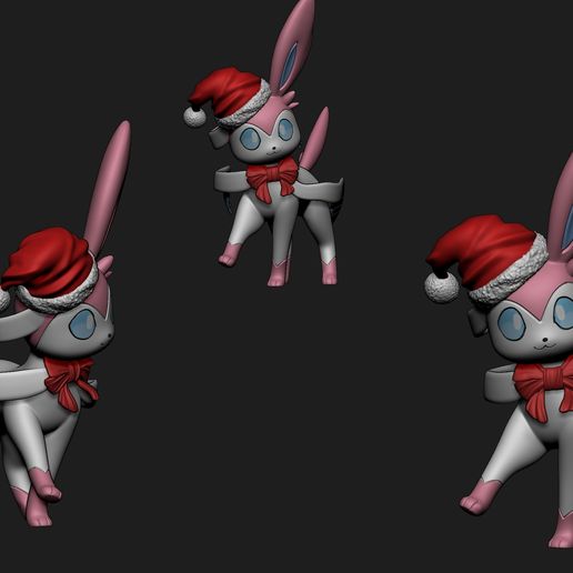 STL file Pokemon - Christmas Sylveon 🐉 ・3D printing template to ...