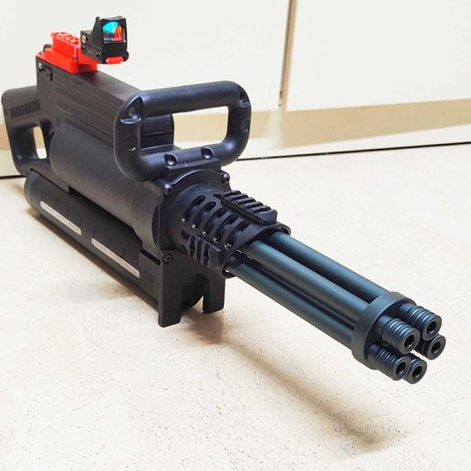 🔫 MG MINIGUN GUN WE-23 TOP RAILS WELL PRO・ STL File for 3D printing・Cults