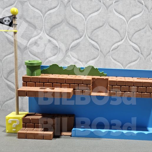 🦸 Mario Blocks Stand・ 3D File for 3D printing・Cults