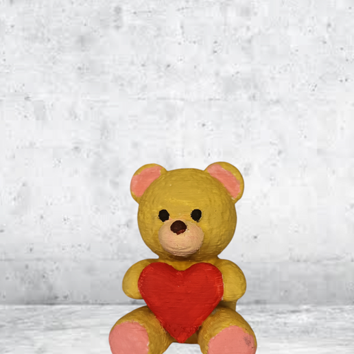 STL file Heartful Bear 🐻 ・3D printer design to download・Cults