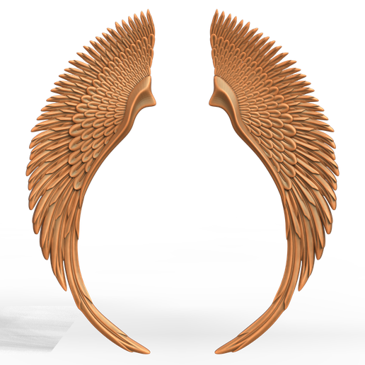 3D file 3D Model STL File for CNC Router Laser & 3D Printer 5256 Wings ...