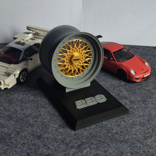 🛞 BBS Motorsport Wheel 3D Printable Model | Scale Display Stand・ STL ...