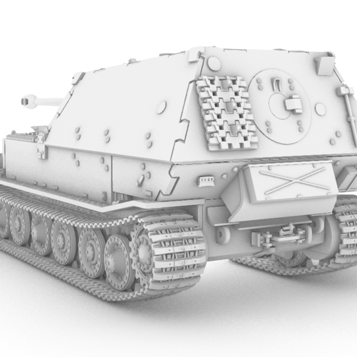 🪖 GERMAN HEAVY TANK DESTROYER Elefant・ STL File for 3D printing・Cults