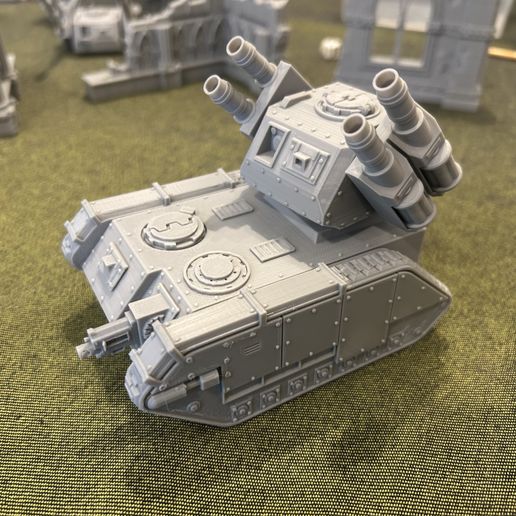 Free STL file FDMWERN MORTAR SUPPORT TANK FOR GRIMDARK FUTURE HUMAN ...