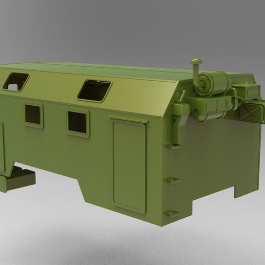 🖨️ Canopy body Kamaz / Кунг для КАМАЗ 1/10・ STL File for ・Cults