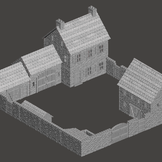 🚜 15mm French Farm・Free 3D File for ・Cults