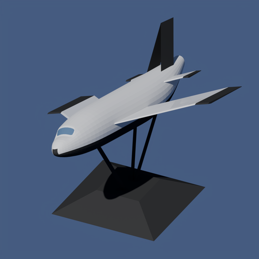 3D file Space Plane Low-poly 3D Model 🛰 ・Model to download and 3D print・Cults