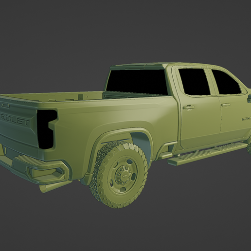 🚙 Chevrolet Silverado 2500・ STL File for ・Cults