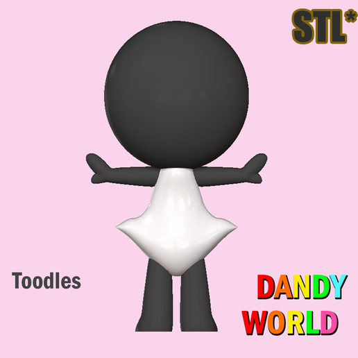 🗺️ Dandys World Toodles STL 3D Character Fanart・ STL File for 3D ...