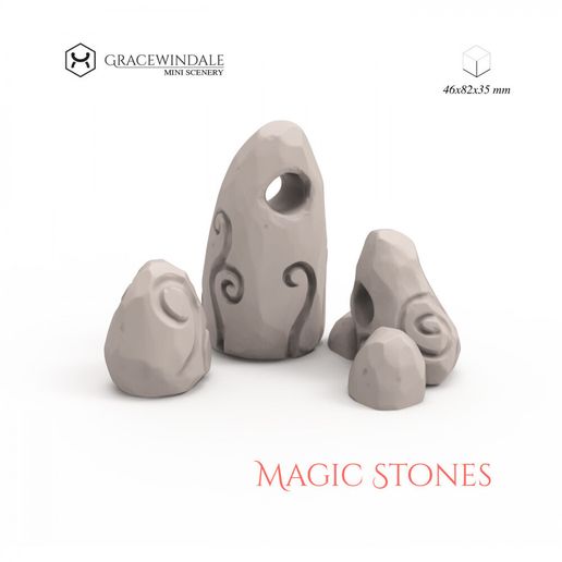 STL file Magic Stones 🪄 ・3D printing idea to download・Cults