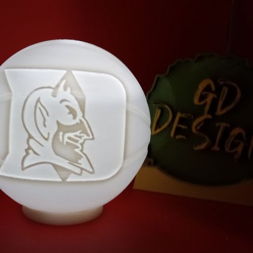 STL file Duke University 3D Basketball Light 🏛️ ・3D print object to ...