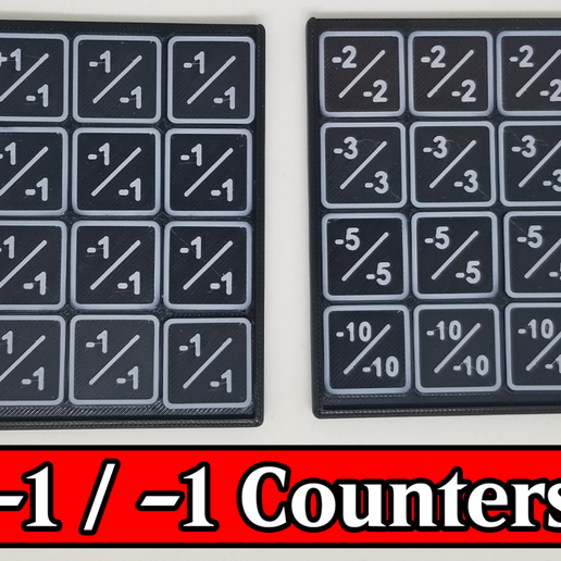 🪄 MTG Counters + Case - Fits in Deckbox・Free 3D File for ・Cults