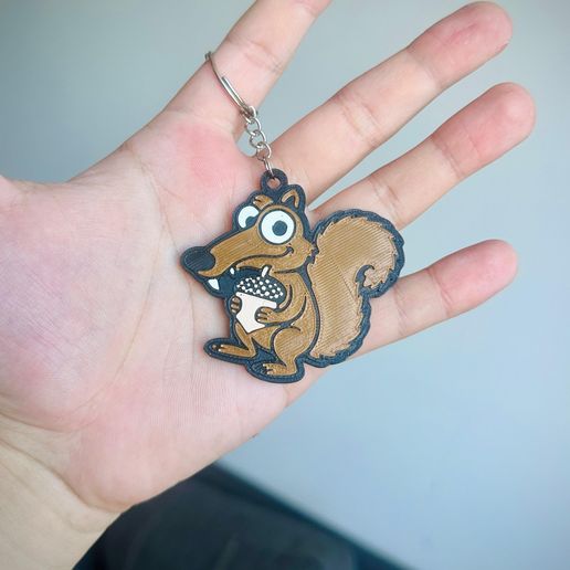 🧊 llavero ardilla de la era del hielo | keychain Scrat ice age・Archivo ...