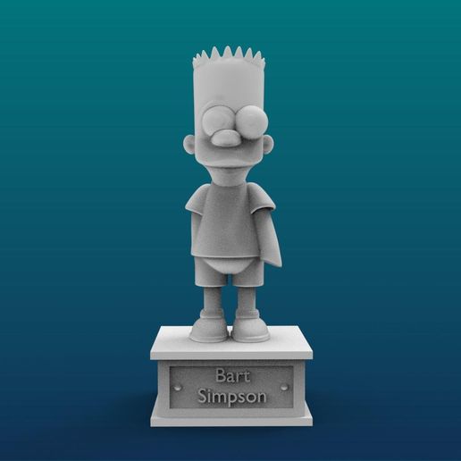 🖨️ Bart Simpson Cartoon Figure Print – 3D Printer・ 3D File for 3D printing・Cults