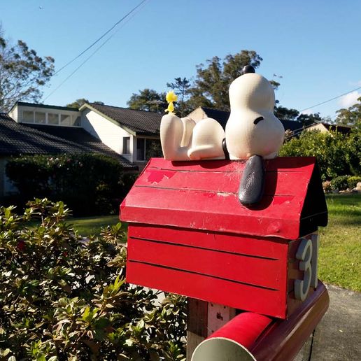 🎨 Snoopy and Woodstock Letterbox・Free STL File for ・Cults