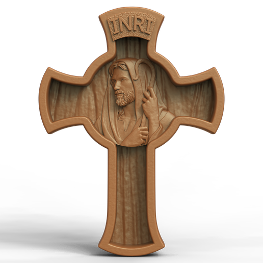 3D file 3D Model STL File for CNC Router Laser & 3D Printer 2606 Jesus ...