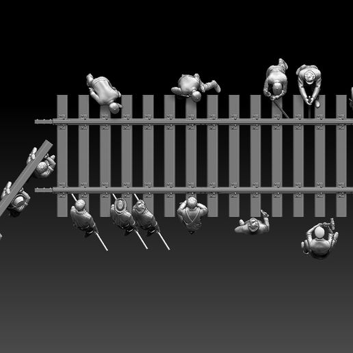 🛤️ workers railway 3D print model・ STL File for 3D printing・Cults