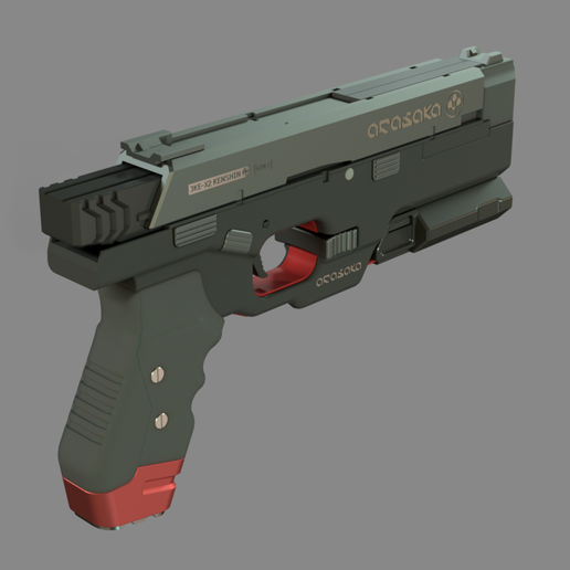 🔫 JKE-X2 Kenshin - Iconic Arasaka Pistol Replica Model | Cyberpunk 2077 ...