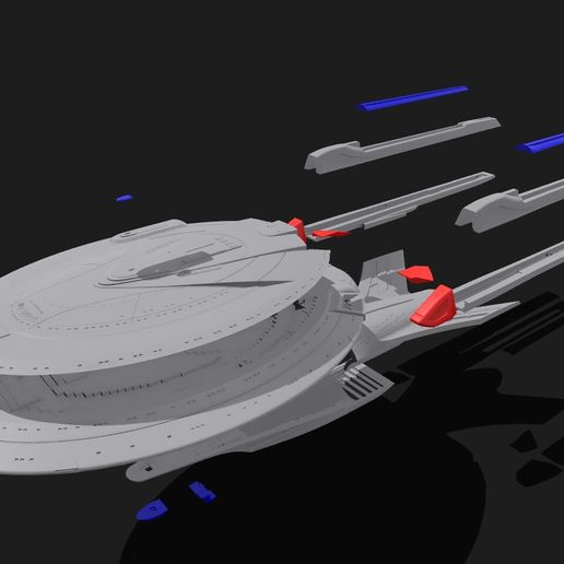 ⭐ Enterprise E model KIT・ 3D File for 3D printing・Cults