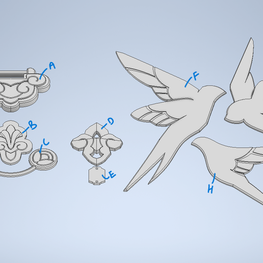 STL file Honkai: Star Rail - Yanqing Clothing Accessories ⭐ ・3D ...