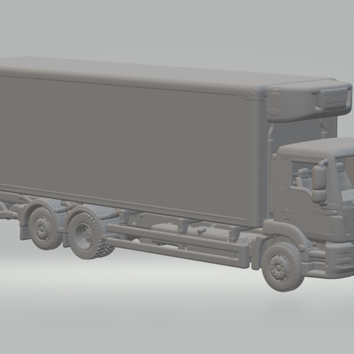 👨 MAN TGM BOX REEFER・ STL File for ・Cults